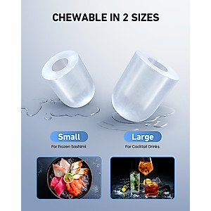 EASYERA Ice Maker Countertop, Portable Ice Machine 9 Cubes in 6 Mins, 26 lbs in 24 Hrs, Two Sizes of Bullet Ice Self-Cleaning with Ice Scoop, Bag, and Basket, for Kitchen, Party, RV, Bar-Black