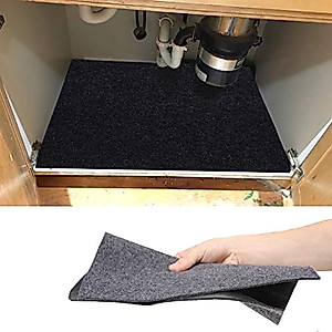 Gas Grill Mat，Premium BBQ Mat and Grill Protective Mat—Protects Decks and Patios from grease splashes,Absorbent material-Contains Grill Splatter，Anti-Slip and Waterproof Backing，Washable (36" x 36")