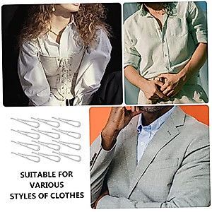 Outanaya 400 Pcs Shirt Pin Costume Shirt Sock Clips Garment Clip Dress Shirt Clips Hair Clips Alligator Folding Ties Clips Shirt Fixing Alligator Clip Clamps with Teeth White Plastic