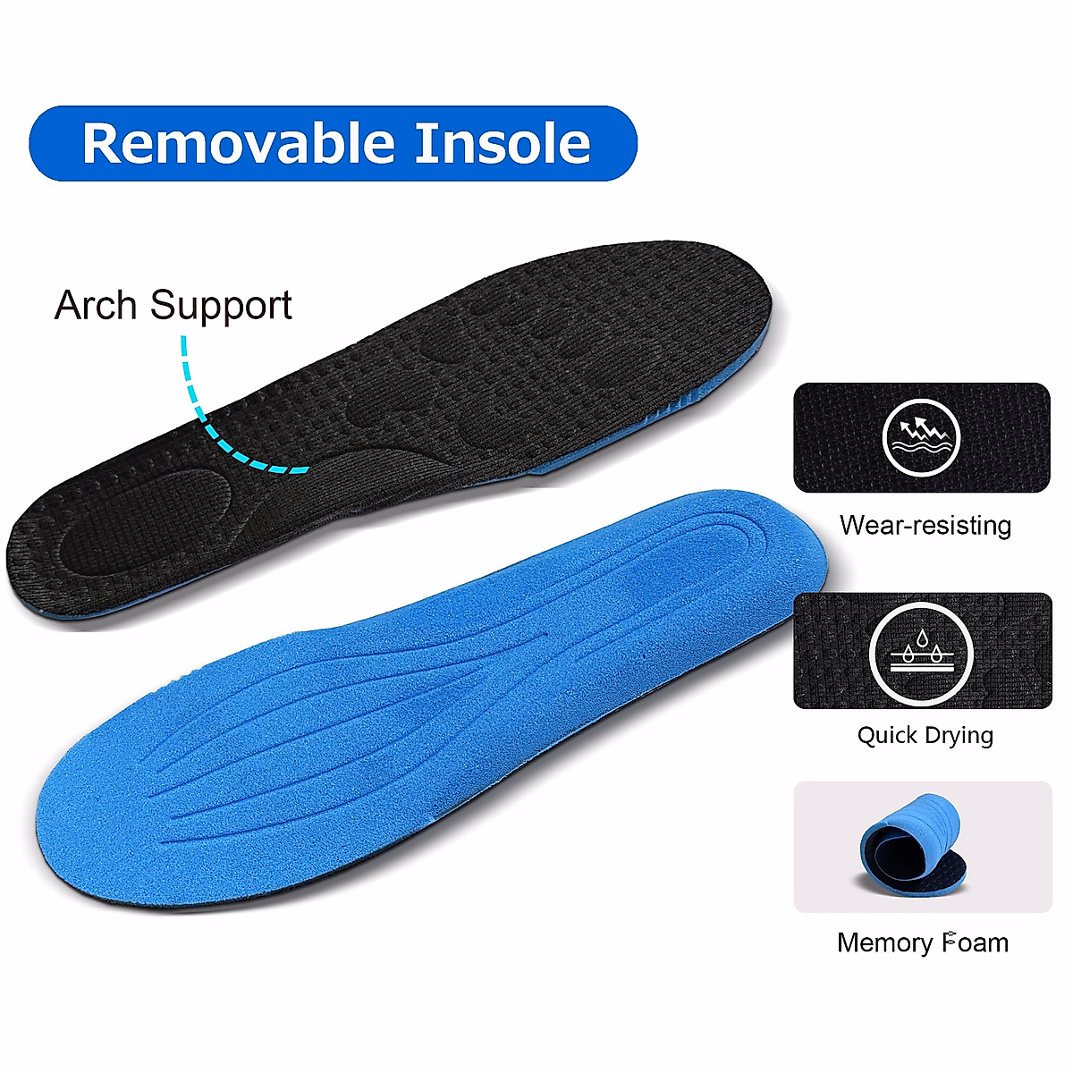 JFbaha Women's Road Running Shoes Walking Slip on Stretch Kni Comfort Breathable Lightweight Athletic Yoga Easy Sneakers Daily Shoes (Black, Numeric_6)