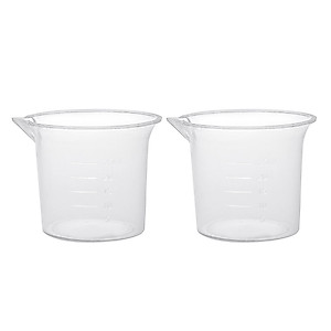 uxcell 2pcs Measuring Cup Labs PP Graduated Beakers 25ml
