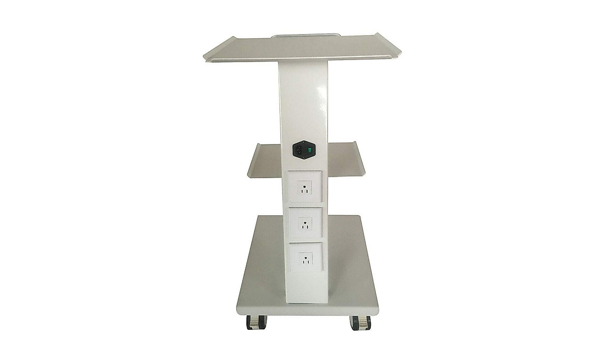 Multi-Function Dental Trolley Cart with 3 Layers and Built-in Socket