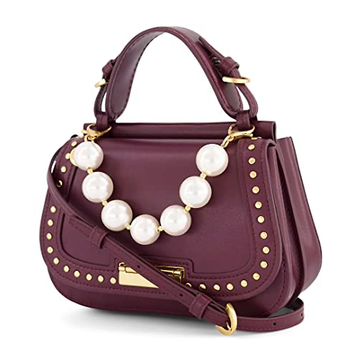 Zac Posen Chantalle Saddle Crossbody, Bordeaux