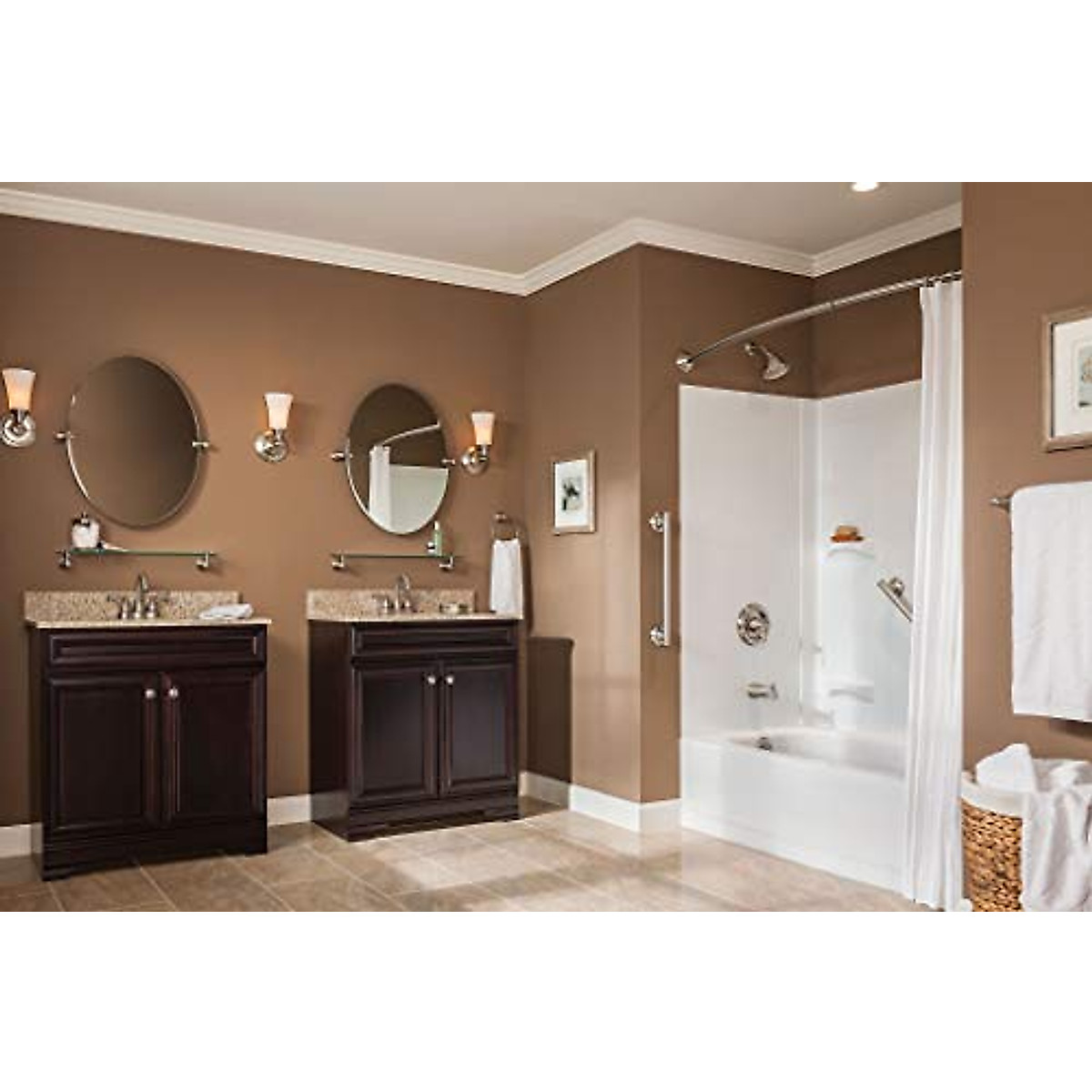 Moen 82910SRN Banbury Posi-Temp Pressure Balanced Tub and Shower Trim, 6.00 x 8.00 x 4.00, Spot Resist Brushed Nickel