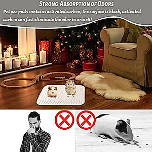 MUYG 2 Pack Washable Guinea Pig Cage Liner, Reusable Pet Pee Pads Super Absorbent Small Animal Lint Cage Liners Soft Sleep Mat Pads for Rabbits Cat Squirrel Chinchilla(19.68"×27.55")