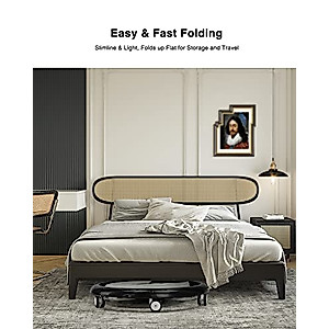 Foldable Baby Walker, Baby Walkers and Activity Center for Baby Boy Girl, Anti-Rollover Walker with Mute Wheels for Baby 6-18Months