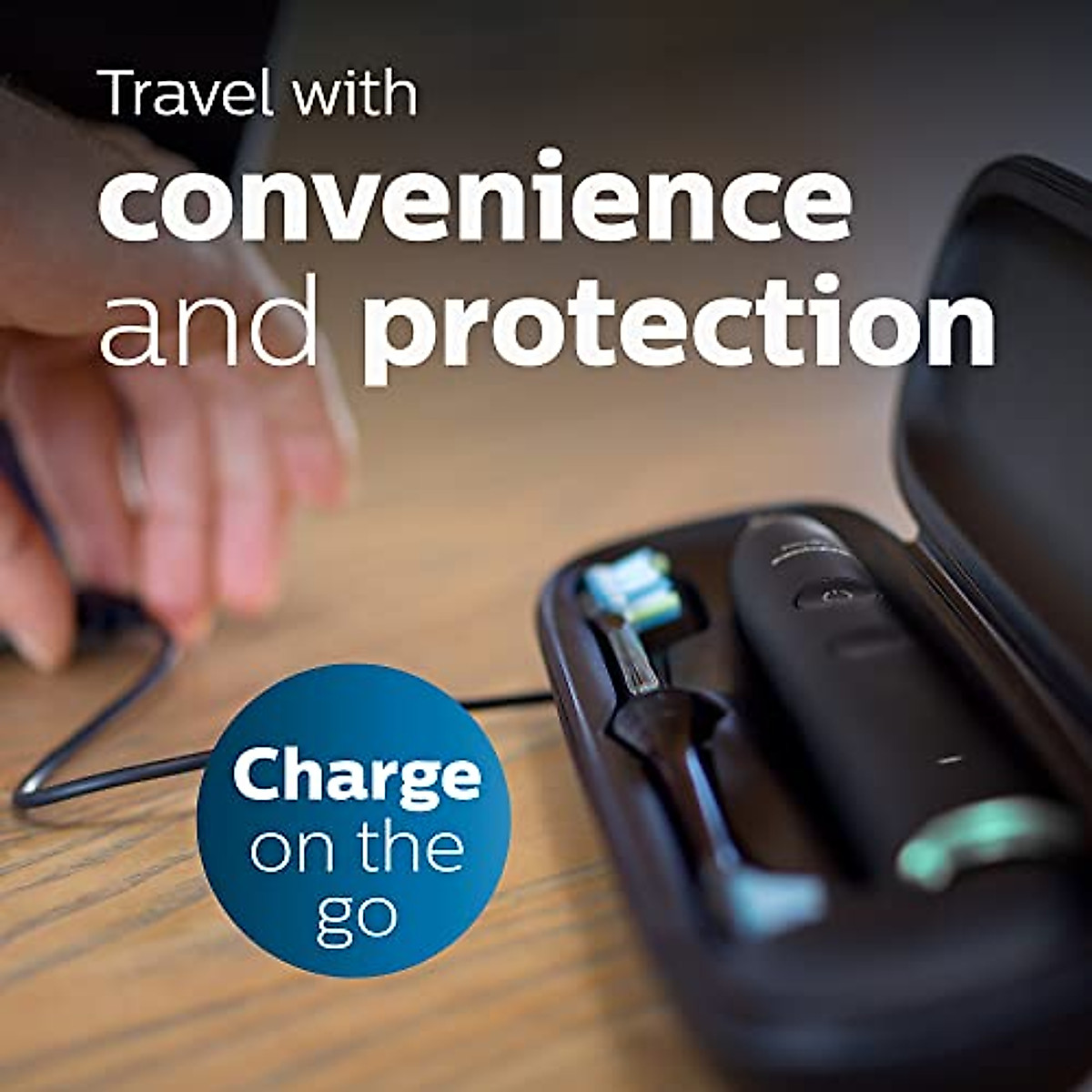 Philips Sonicare DiamondClean Smart 9500 Rechargeable Electric Power Toothbrush, Black, HX9924/11