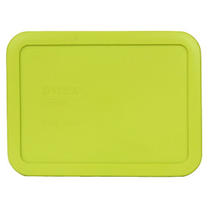 Pyrex (1) 7210-PC 3-Cup Purple Lid, (1) 7210-PC 3-Cup Turquoise Lid, and (1) 7210-PC 3-Cup Green Edamame Lid - Made in the USA