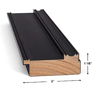 Deco TV Frames - Black Smart Frame Compatible ONLY with Samsung The Frame TV (65", Fits 2021-2024 Frame TV)