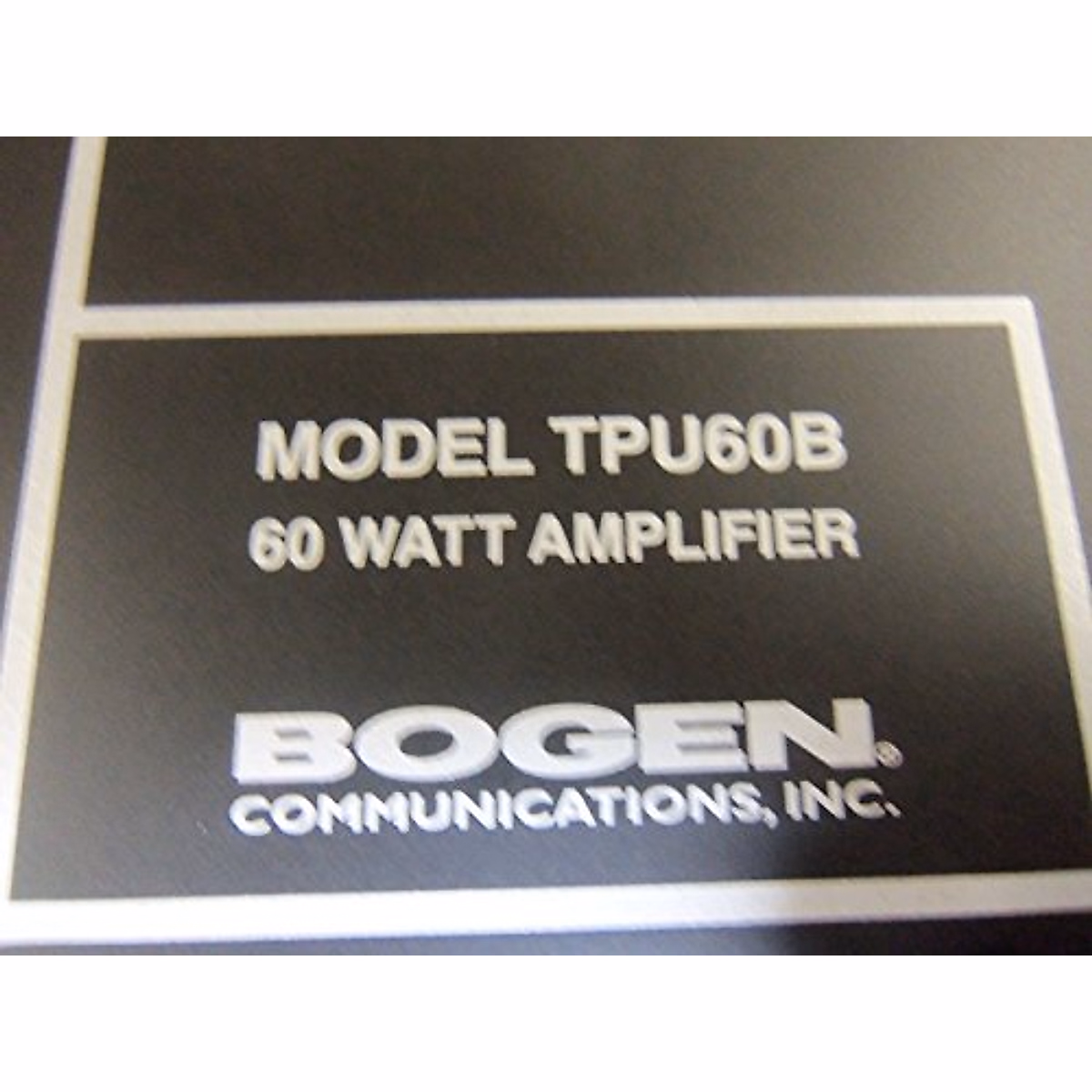 Bogen Communications TPU60B - Telephone Paging Amplifier (60W)