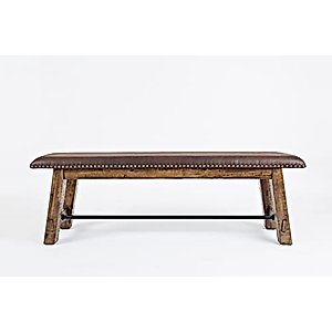 Jofran Cannon Valley Dining Bench, 56" W X 15" D X 19" H, Finish, (Set of 1)