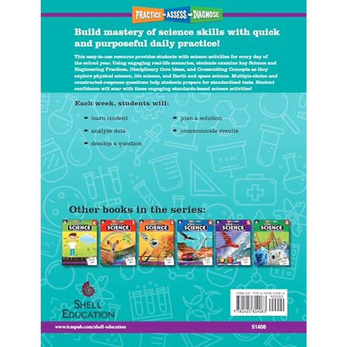 180 Days™: Science, Earth and Space Science for 2nd Grade Practice Workbook for Classroom and Home, Cool and Fun Practice Created by Teachers (180 Days of Practice)