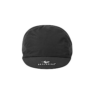 SEALSKINZ Unisex Waterproof All Weather Cycle Cap, Black, Large/X-Large