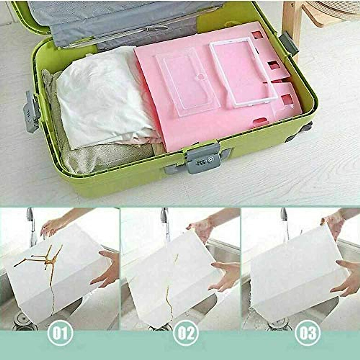 TAZSJG Stackable Shoe Storage,Multifunction Unisex Transparent Shoes Storage Box with Cover 34x24x13cm