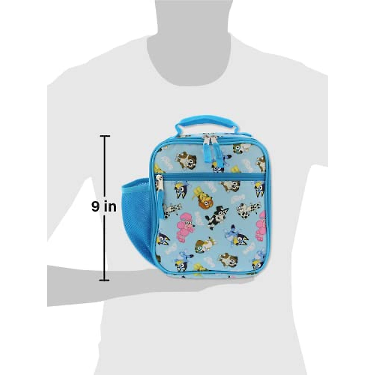 Bluey Kids Soft Insulated School Lunch Box (One Size, Blue)