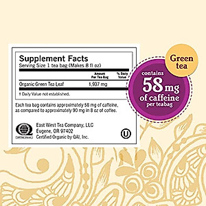 Yogi Tea Green Tea Pure Green Tea - 16 Tea Bags per Pack (6 Packs) - Organic Green Tea - Supports Overall Health & Provides Antioxidants - Made from Organic Green Tea Leaf