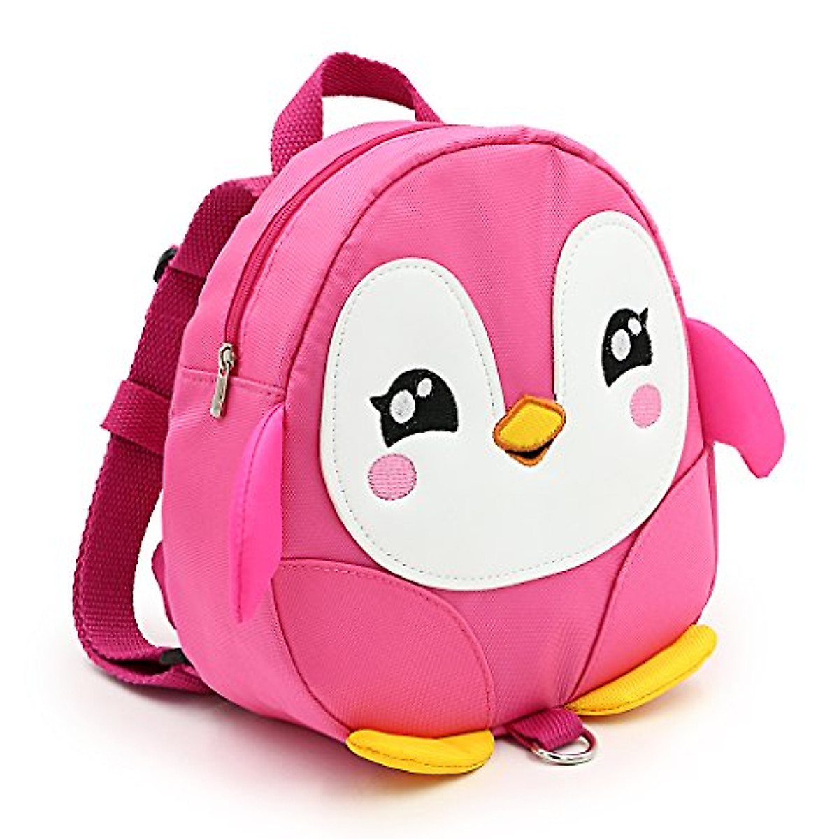 Hipiwe Baby Toddler Walking Safety Backpack Little Kid Anti-lost Travel Bag Harness Reins Cute Penguin toddler bookbag Mini Backpacks with Safety Leash for Baby Boys Girls