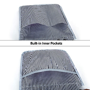 Teamoy Knitting Bag, Canvas Yarn Tote Project Bag for Knitting Needles, Yarn and Crochet Supplies, Perfect Size for Knitting on The Go, Tree