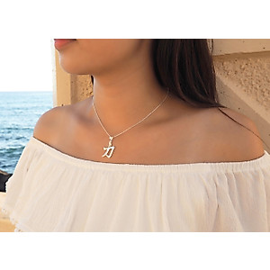 Sterling Silver STRENGTH STRONG Kanji Chinese Character Pendant Only (No Chain)