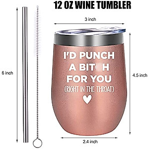 Fairy's Gift Wine Tumbler - BFF Gifts for Women - Best Friend Birthday, BFF Birthday Gifts, Friendship Gifts for Best Friend - Mothers Day, Birthday Gifts for Friends Female, Sister, Mom