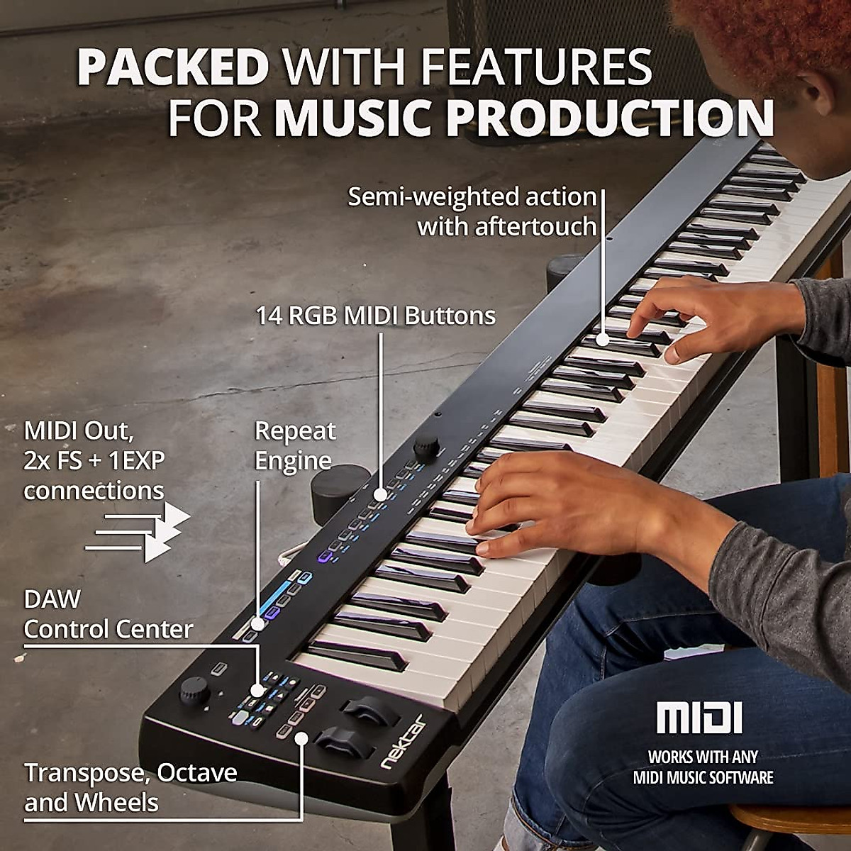 Nektar Impact GXP88 88-Key Keyboard Controller