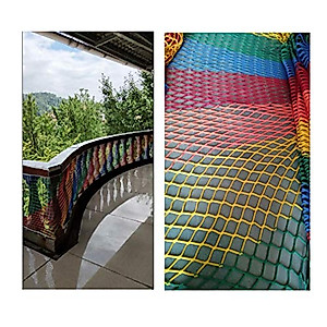 MAGFYLY Banister Guard net General Protection Net, Child Baby Indoor and Outdoor Balcony Safety Net, Used for Stair Terrace Toy Bunk Bed Anti-Fall Climbing Plant Net with Cable Tie 1.5x5m