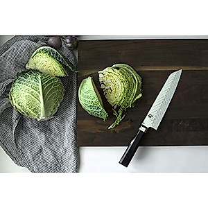 Shun Cutlery Dual Core Kiritsuke Knife 8”, Master Chef's Knife, Ideal for All-Around Food Preparation, Authentic, Handcrafted Japanese Knife, Professional Chef Knife