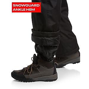 Reebok Men's Snow Pants - Heavyweight Waterproof Snowboard Pants with Cargo Pockets, Snow Gaiters - Ski Pants for Men, M-XXL, Size X-Large, Black