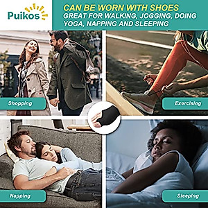 Puikos Bunion Splints Big Toe Straightener Bunion Relief Hallux Valgus Corrector Orthopedic Bunion Corrector Sleeves Splints Socks Woman Man for Flex Up Bunions Joint Hammer Toe (S/ 1Toe, black)