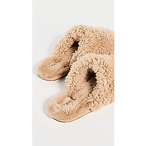 UGG Women's Maxi Curly Slide Slipper, Sand, 7