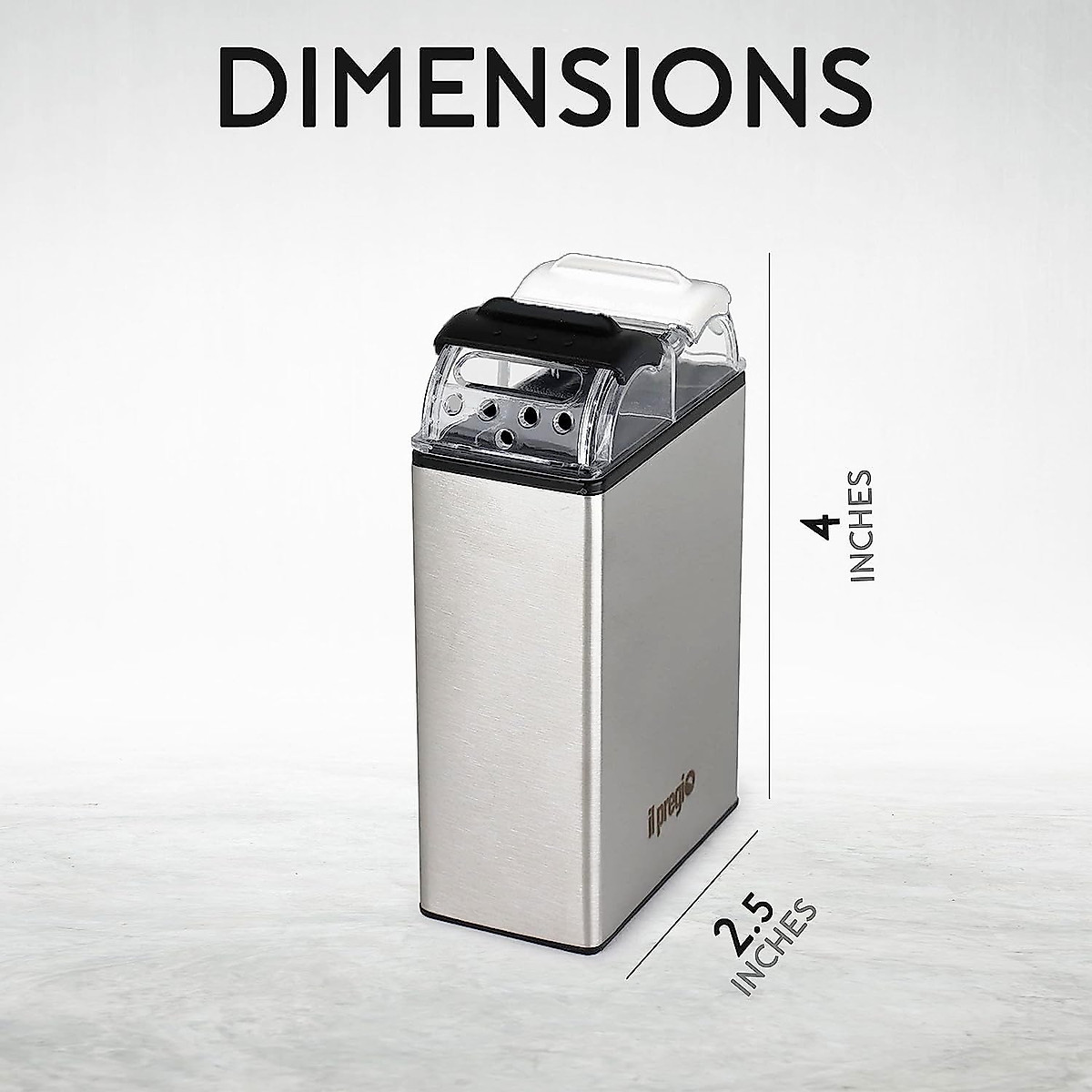 Salt & Pepper Shaker - Double Spice Stainless Steel Seasoning Jar Shaker - 2 in 1 Salt and Pepper Dispenser with Adjustable Pour Holes | 2.3oz Per Side