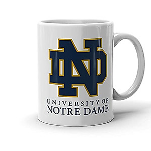 Coffee Mug 11oz-15oz University Of Of Or Notre For Dame And Gifts For Student Freshman Happy Back To School Day Gifts For Man Woman Boys Girls Kids, White, 11 Oz