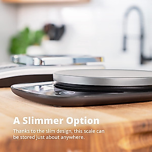 Greater Goods Premium Baking Scale, Ultra Accurate, Digital Kitchen Scale, Prep Baked Goods, Weigh Food and Coffee or Use for Meal Prep, Four Units of Measurement, Designed in St. Louis (Blk, No Bowl)