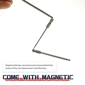 HOPLEX 5PCS RC Hex Bit 1.27mm 1.5mm 2.0mm 2.5mm 3.0mm Hex Head Allen Wrench Drill Bit Set for Screwdrivers Electric Screwgun/Power Drill