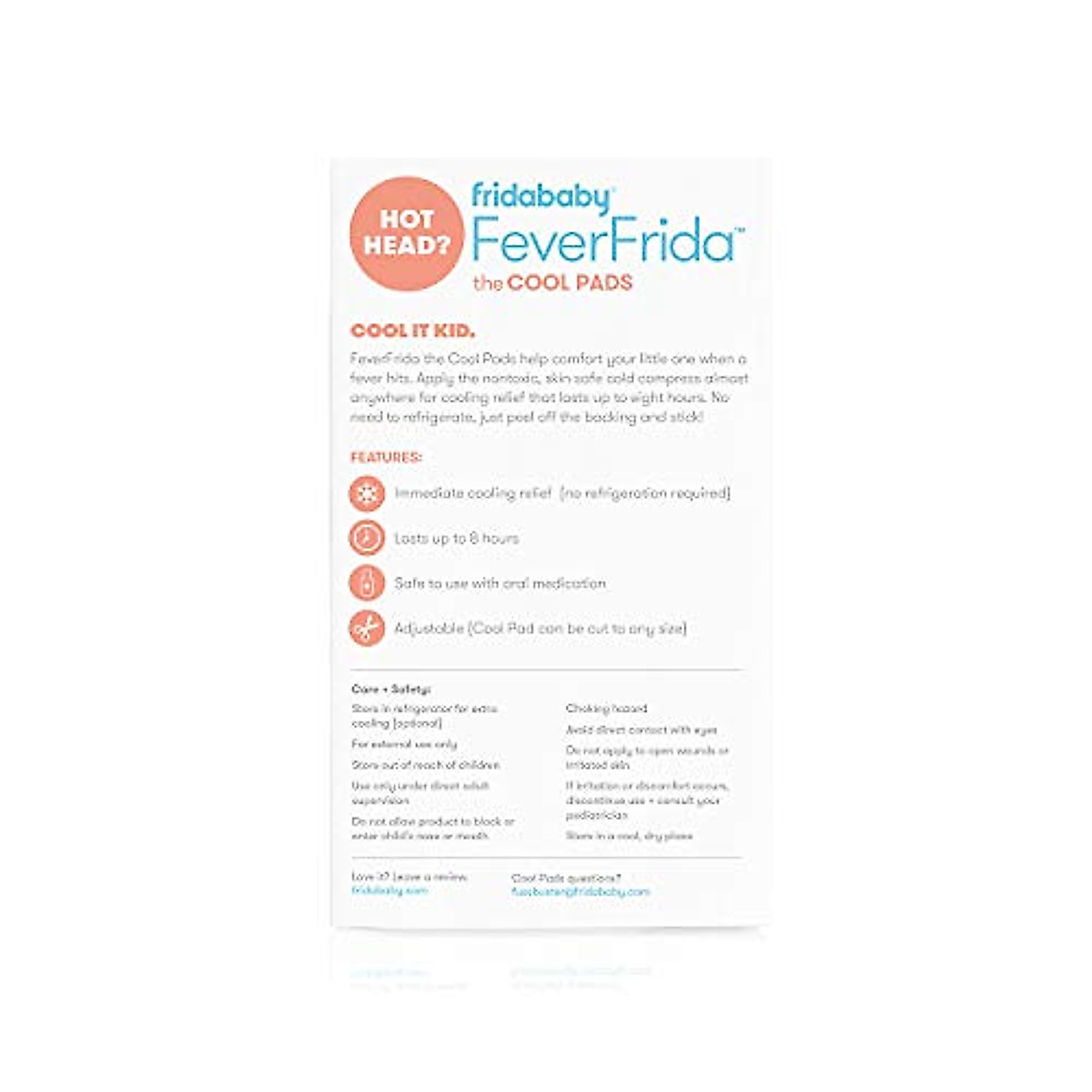 FridaBaby Cool Pads for Kids Fever discomfort by fridababy, 5 Count