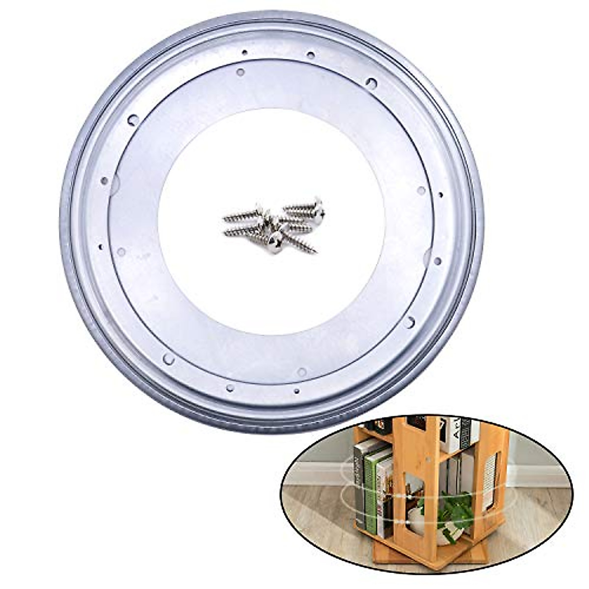 DGQ 12" Lazy Susan Hardware 1000lb Load Capacity Lazy Susan Turntable Bearing Round