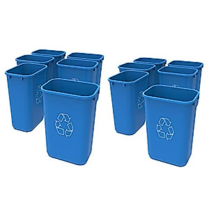 Storex 7-Gal Medium Recycling Basket, 12 units