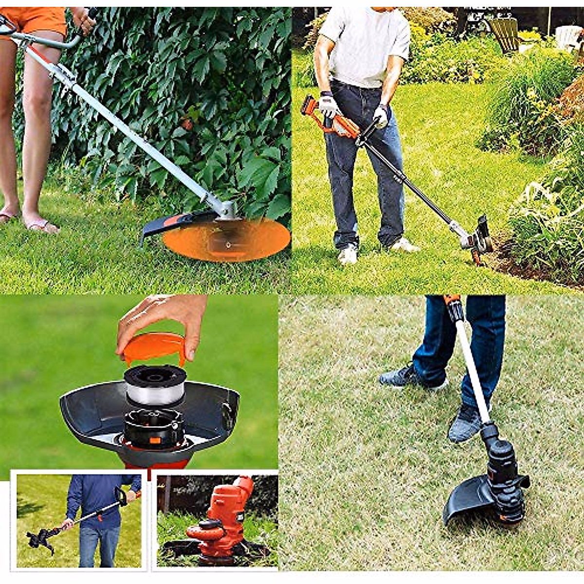 AF100 Replacement Spool for Black and Decker AF-100-3ZP AF-100-BKP,30-Foot,0.065-Inch,(AF-1003ZP) fits GH900 GH600 GH610 String Trimmer 30ft 0.065" Trimmer Line Replacement Spool Refills (12 + 2 )