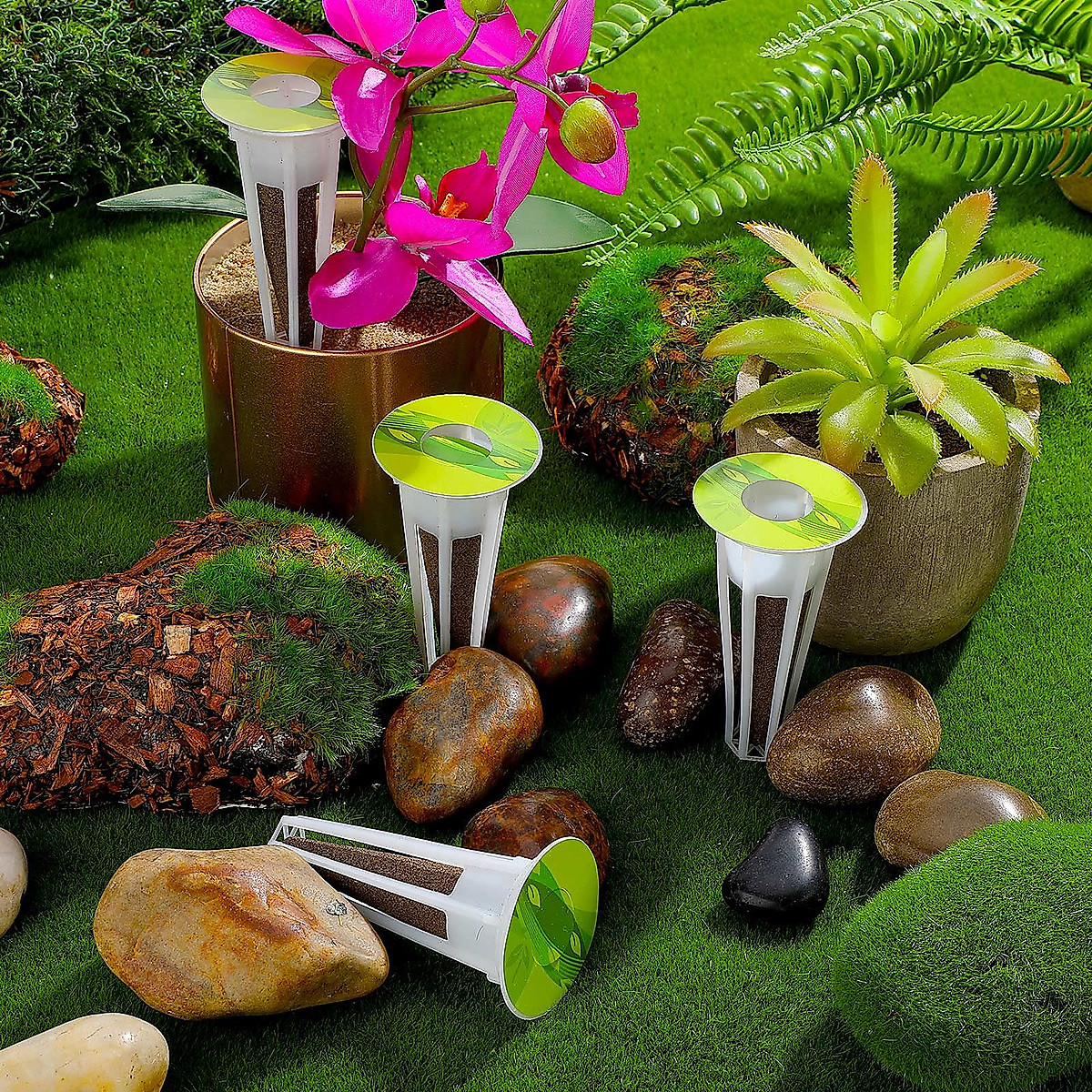 Jetec 100 Pieces Seed Pot Labels PVC Grow Baskets Stick Hydroponic Plant Label for Seedlings Seed Sticks for Understanding Plant Growth