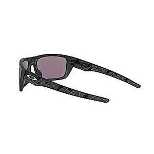 Oakley Men's OO9367 Drop Point Rectangular Sunglasses, Matte Black/Prizm Jade Polarized, 61 mm