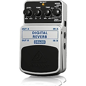 Behringer DR600 DIGITAL REVERB Digital Stereo Reverb Effects Pedal