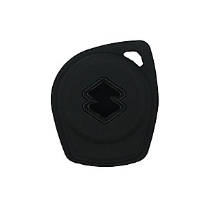 SEGADEN Silicone Cover Protector Case Holder Skin Jacket Compatible with SUZUKI 2 Button Remote Key Fob CV4545 Black
