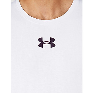 Under Armour Men's Baseline Cotton Tank , White (100)/Black, Medium