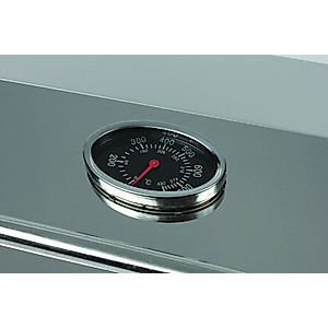 Camco Grill-Stow N Go 125 Portable Propane Gas Grill with Push Button Igniter, Temperature Gauge, and Storage Bag for RV, Tailgating, and Camping