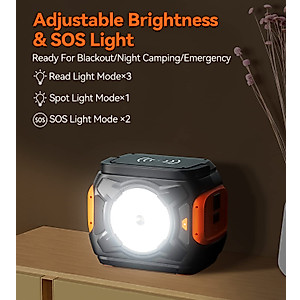 FF FLASHFISH 320W Portable Power Station, 292Wh 80000mAh Solar Generator With AC/DC/100W USB-C/Wireless Charger/SOS Light, CPAP Battery Pack Backup Power For CPAP Outdoor Adventure Camping Emergency