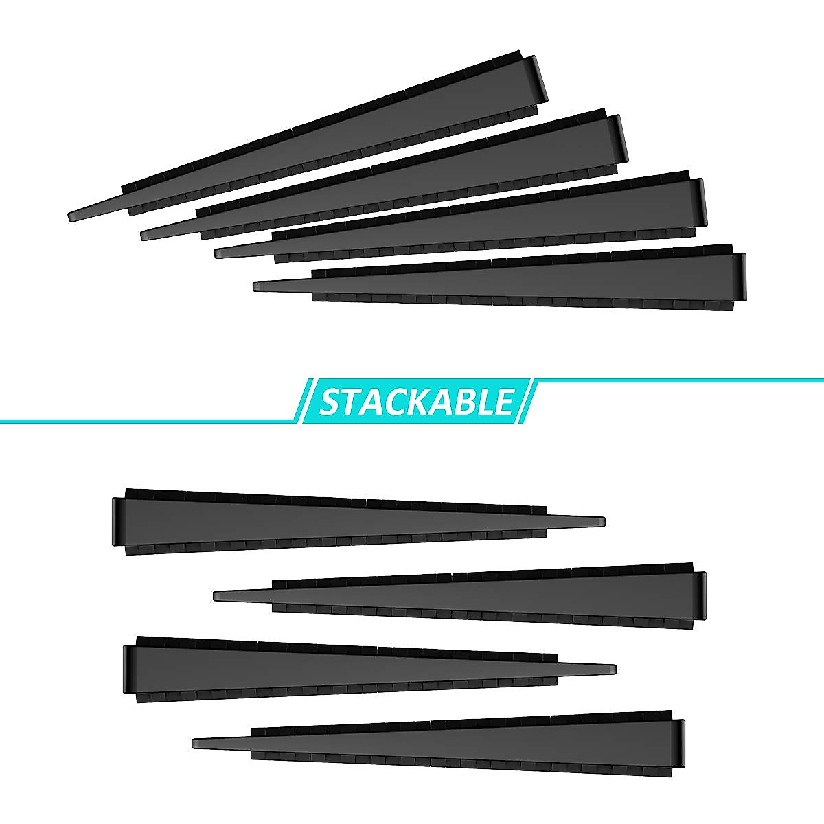 Plastic Shims for Leveling - 36 Piece Jar, Strong and Durable Table Wedges, DIY Levelers for Furniture, Table, Chair, Cabinet, Table Leg, Restaurant - Adjustable Multipurpose Furniture Levelers