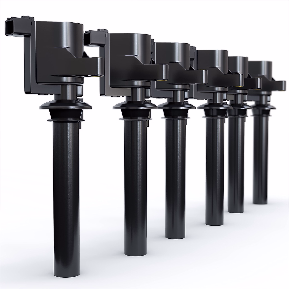 Ignition Coil Pack Set of 6 - Compatible with Ford, Mazda, Mercury 3.0L V6 Models - Replaces 18LZ-12029-AB, 18LZ-12029-AA, 2M2Z-12029-AC, DG500, DG513 - Fits 01, 02, 2003, 2004, 2005 Escape, Taurus