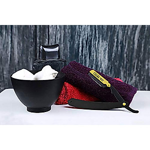 100 BLADES + Facón Professional Premium Straight Edge Barber Razor - Salon Quality Cut Throat Shavette