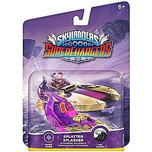 Skylanders SuperChargers 5 Pack Vehicle Starter Bundle! 5 Vehicles, 1 Trophy, 1 Character: Splatter Splasher , Burn-Cycle , Jet Stream ,Stealth Stinger and Deep Dive Gill Grunt, Reep Ripper Sea Trophy