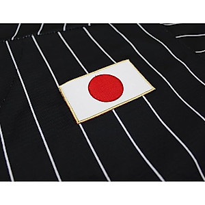 Ohtani #16 Team Japan Baseball Jerseys Sewn Samurai Black Gift Jerseys (Small)